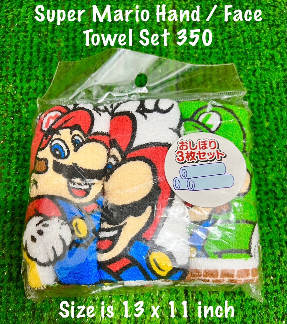 Nintendo Super Mario Hand / Face Towel Set, Hobbies & Toys, Toys ...