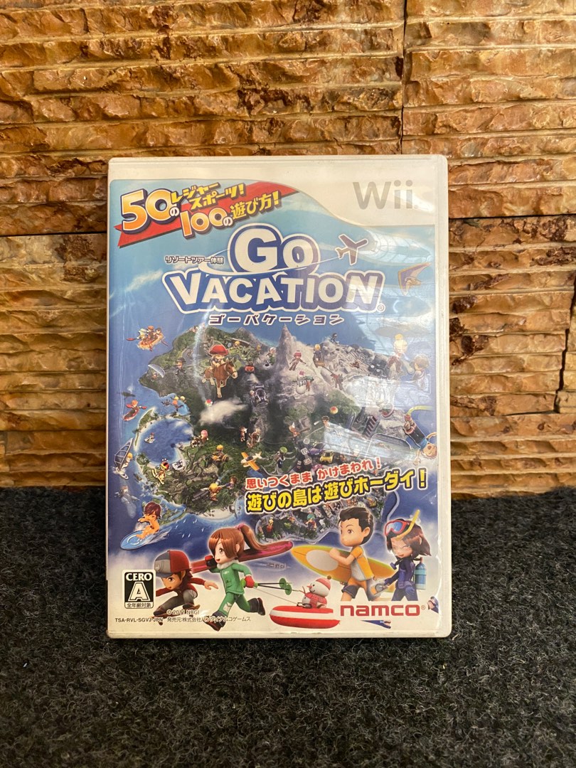 NINTENDO Wii GO VACATION NAMCO 2011 / PARTY GAME BOX 100 HUDSON, Video ...