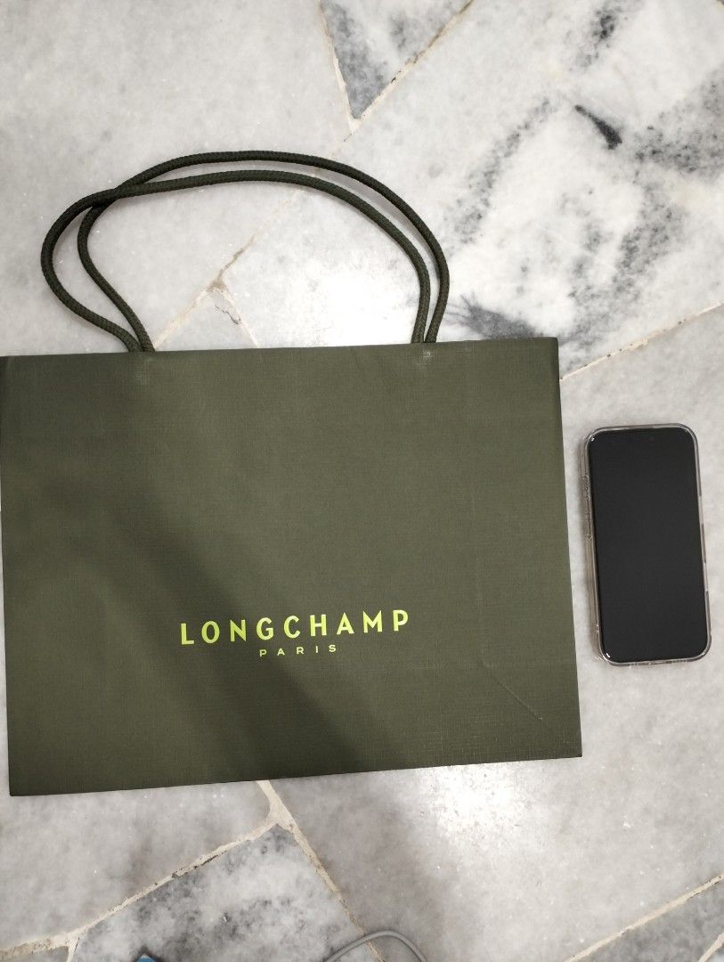 Original Longchamp paper bag, Women's Fashion, Bags & Wallets, Tote ...