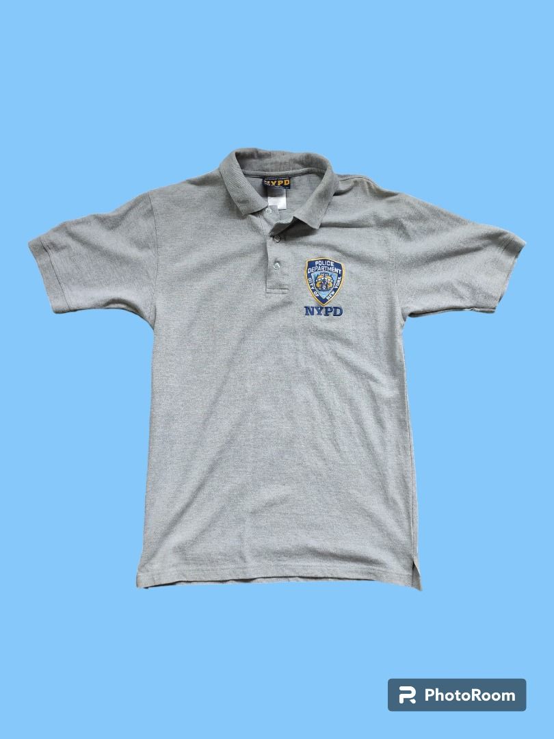 NYPD New York City Police Polo Shirt - Gray , Men's Fashion, Tops ...