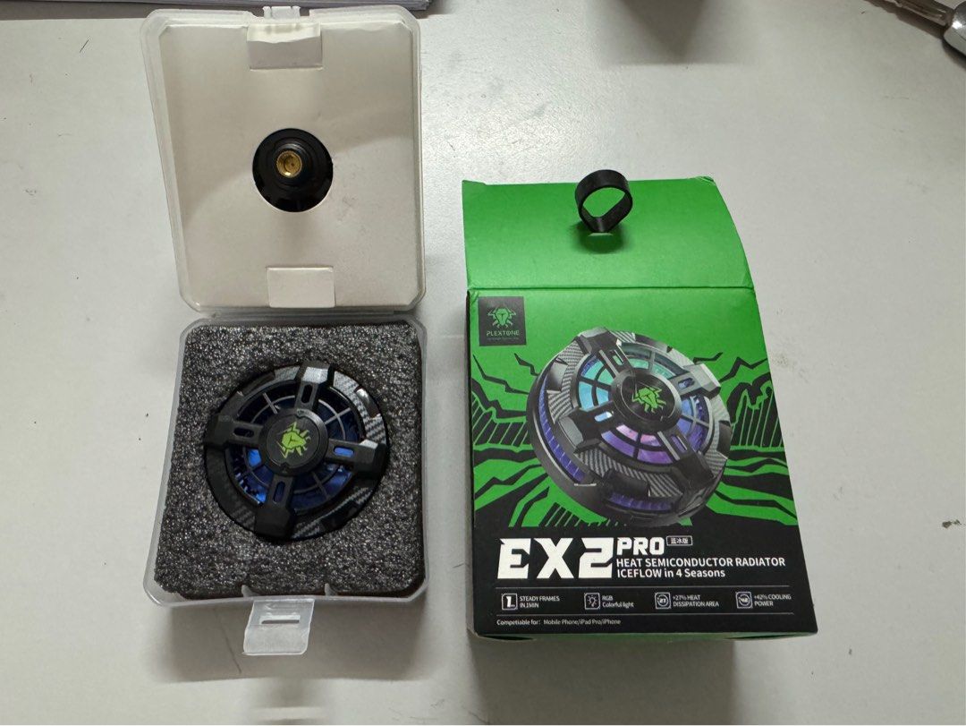 PLEXTONE EX2 Pro Ice Cooling Radiator Fan Phone Cooler, Computers ...