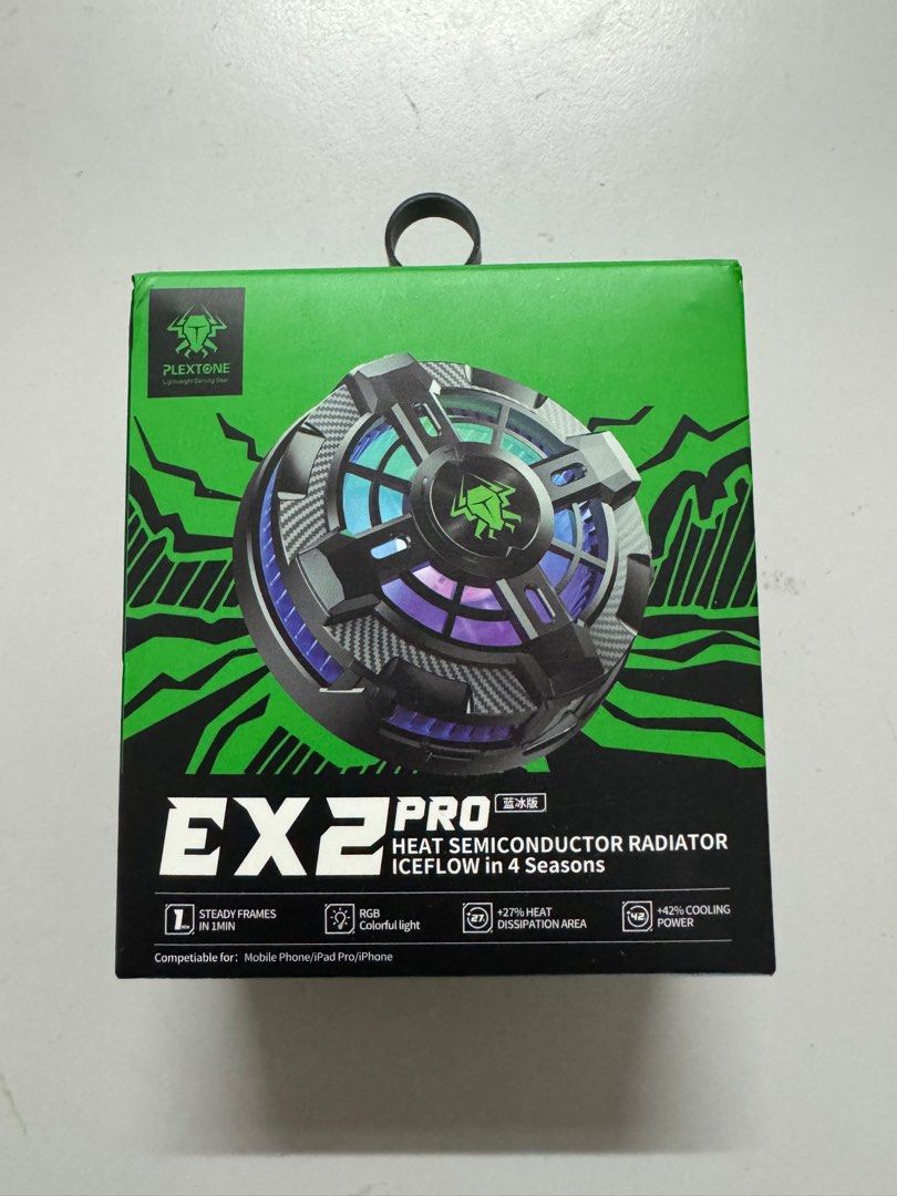 PLEXTONE EX2 Pro Ice Cooling Radiator Fan Phone Cooler, Computers ...