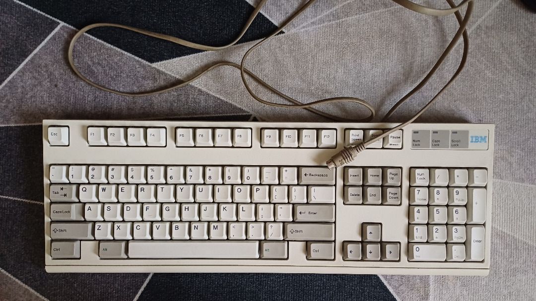 Rare IBM Model M2 Buckling Spring Clicky Vintage Mechanical Keyboard ...