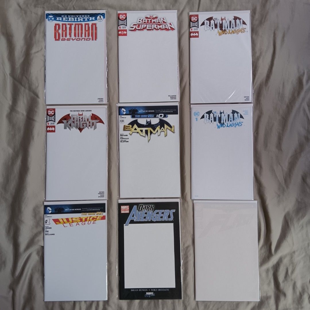RM50 each. All VF/NM Blank covers Batman, Batman Beyond, Batman who ...