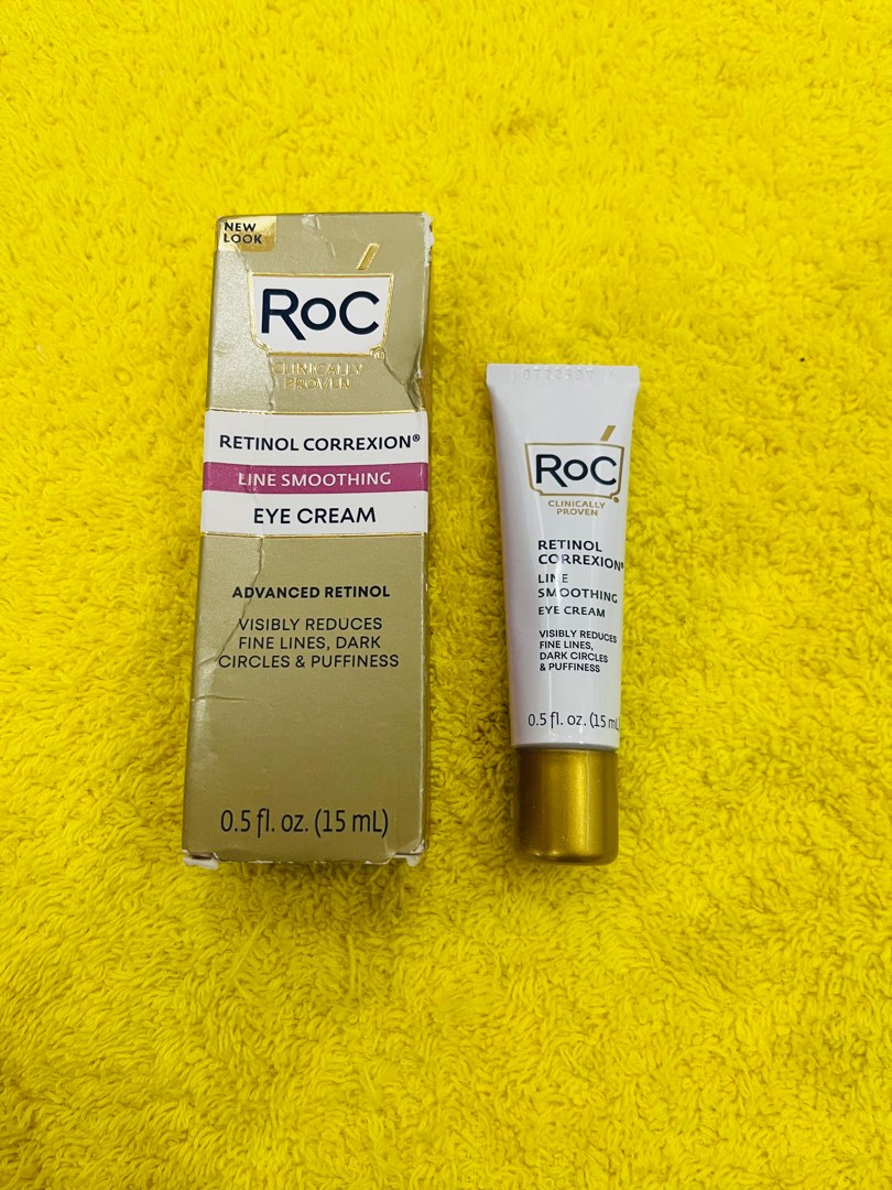 ROC CLINICALLY PROVEN EYE CREAM ADVANCED RETINOL, Beauty & Personal ...