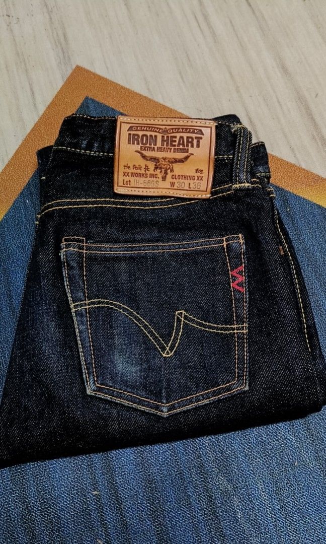 Samurai iron heart momotaro sugarcanes duck digger denime pure blue japan mister freedom flat ...