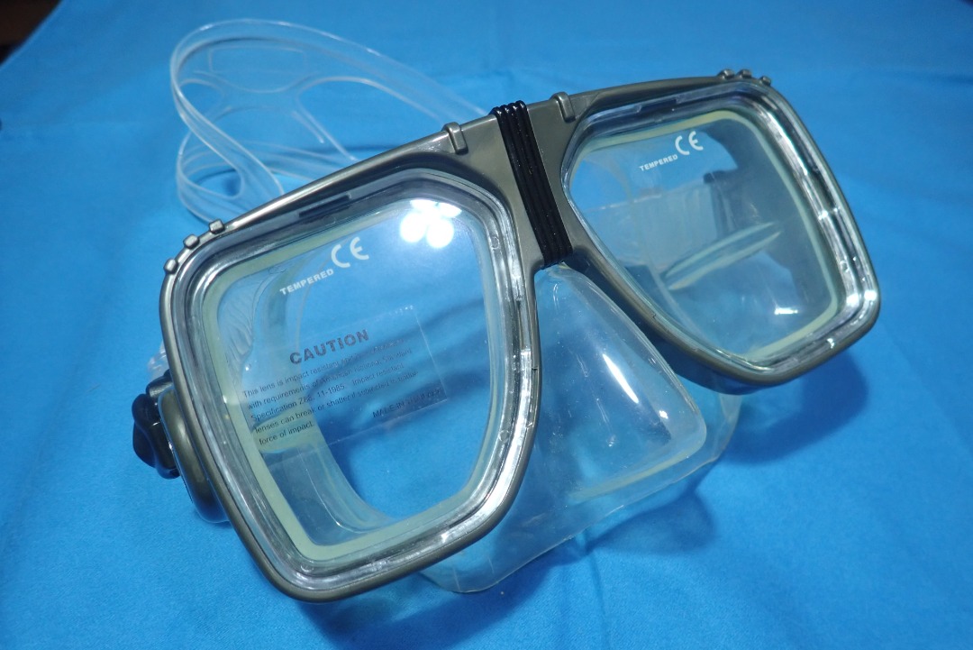 Scuba dive mask snorkeling swim Promate Scope new gray, Sports ...
