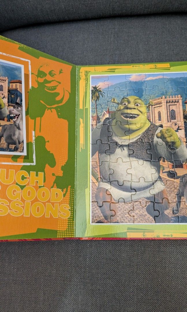 Shrek Puzzle Book, Hobbies & Toys, Toys & Games on Carousell