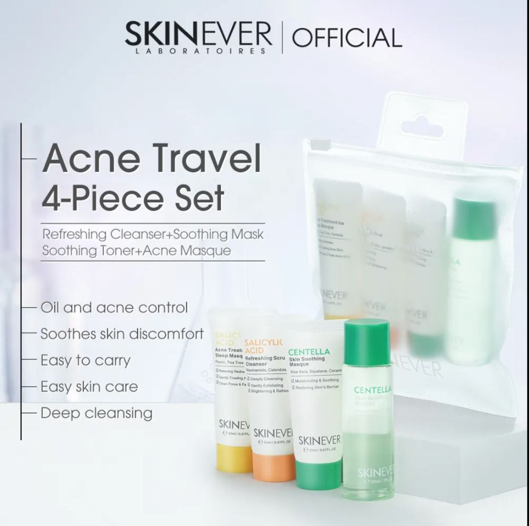SKINEVER Travel Kit Whitening Lightening Face Anti-Aging Anti-Wrinkle ...