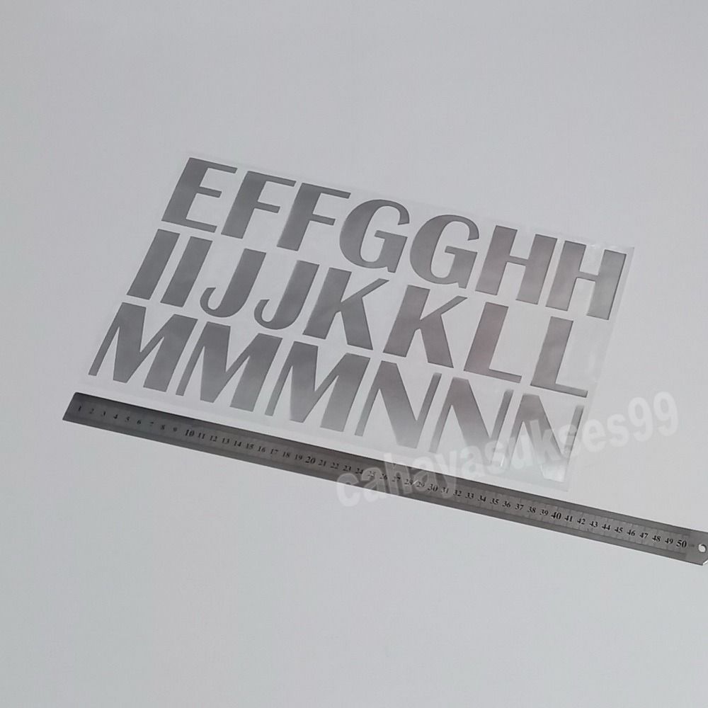 Sticker Cutting Huruf Alphabet Abjad Font Huruf Besar Stiker Label New ...