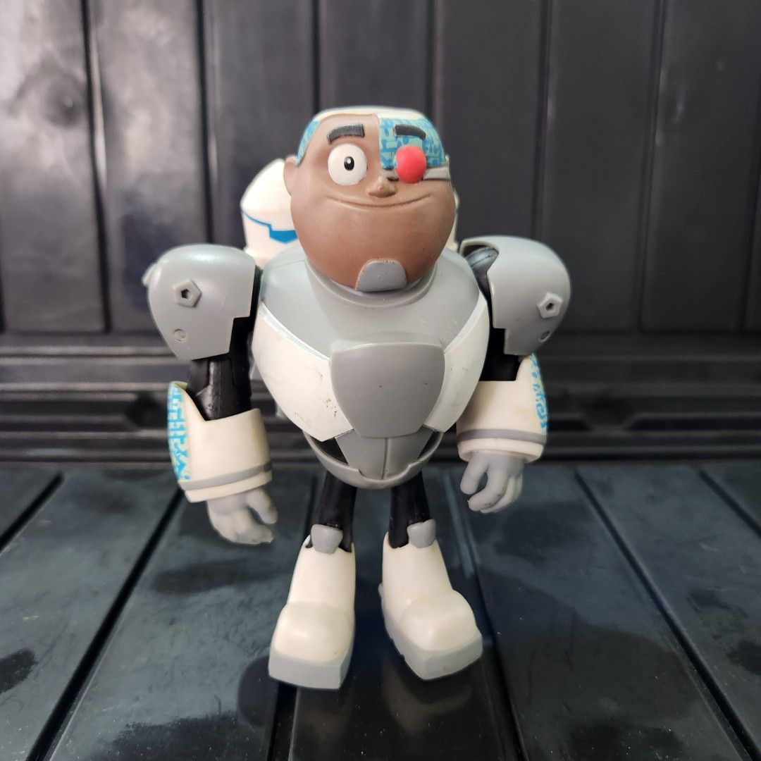 Teen Titans Animation Cyborg & Transforming Beast Boy Cheetah 5.5" plus ...