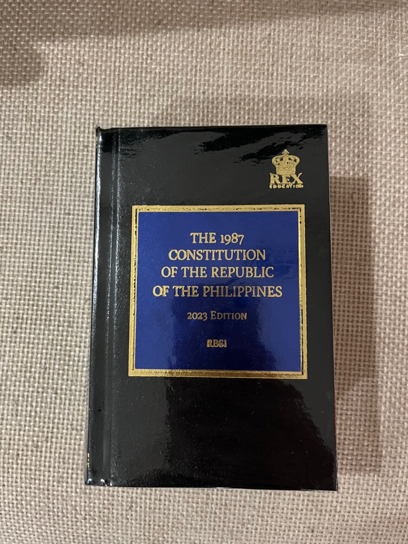 the 1987 constitution of the republic of the philippines codal, Hobbies ...
