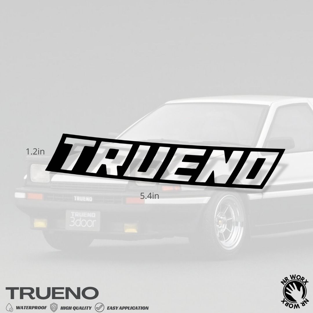 Toyota AE86 Trueno Initial D Vinyl Decal Anime Sticker, Hobbies & Toys ...