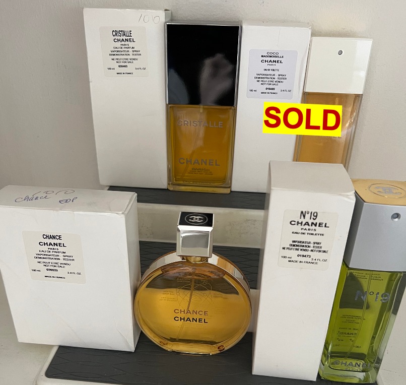 UPDATED 10/23 Perfume Testers: CHANEL No. 5 EDP 100 ml; Cristalle EDP ...