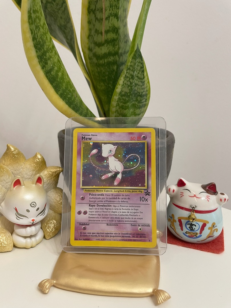 Vintage Mew Black Star Promo #9 HOLO With Swirl (Spanish) Pokemon TCG ...