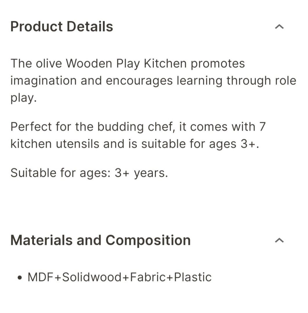 Wooden Play Kitchen (Olive Green) - from Target Aussie, Hobbies & Toys ...