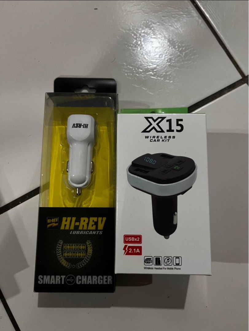 X15 wireless car kit (bluetooth) adapter + hi-rev adapter (free gift ...