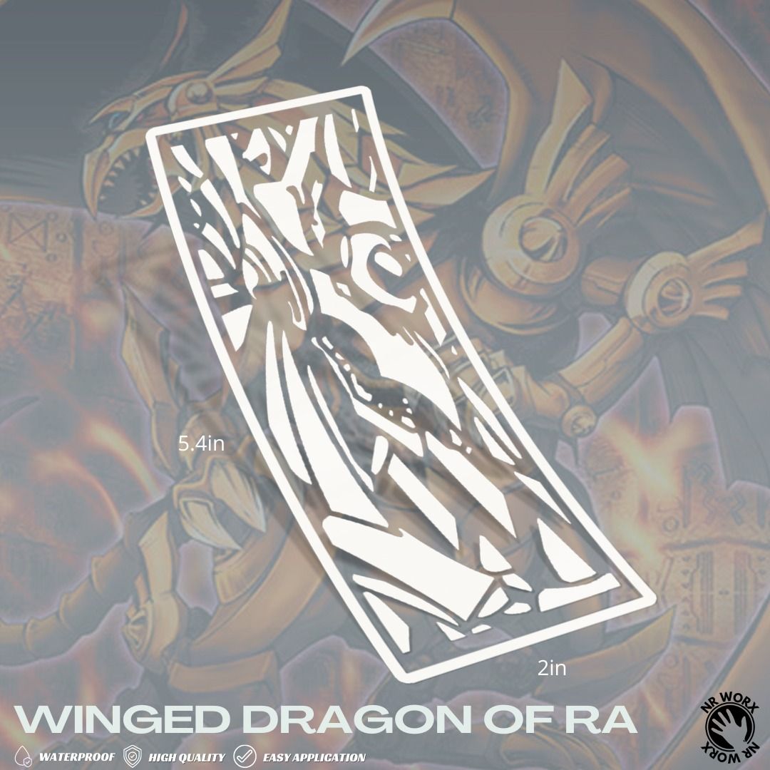 Yugioh God Cards Obelisk Winged Dragon of Ra Slifer Vinyl Decal Anime ...