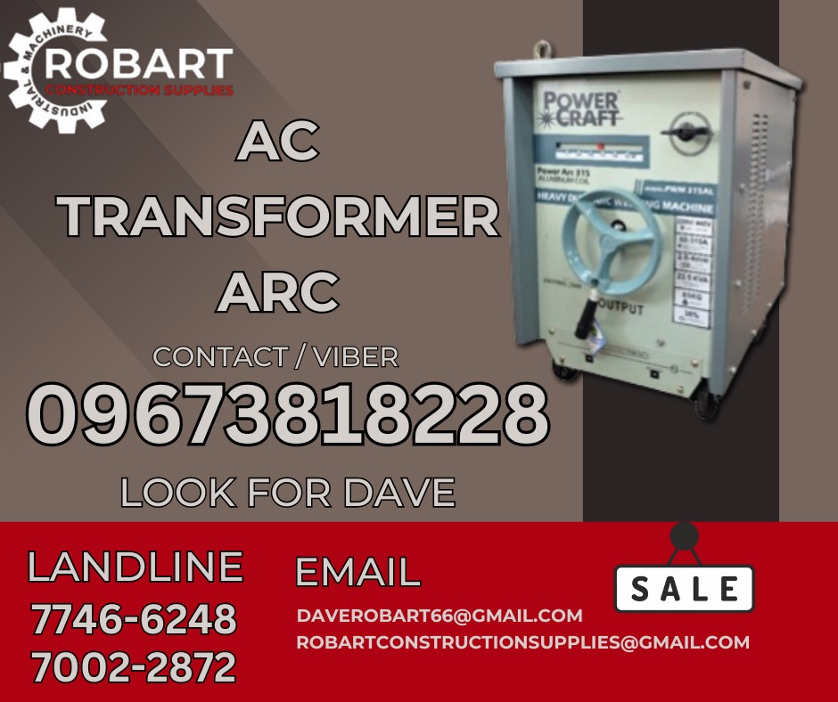 AC TRANSFORMER ARC POWERCRAFT, Commercial & Industrial, Industrial ...