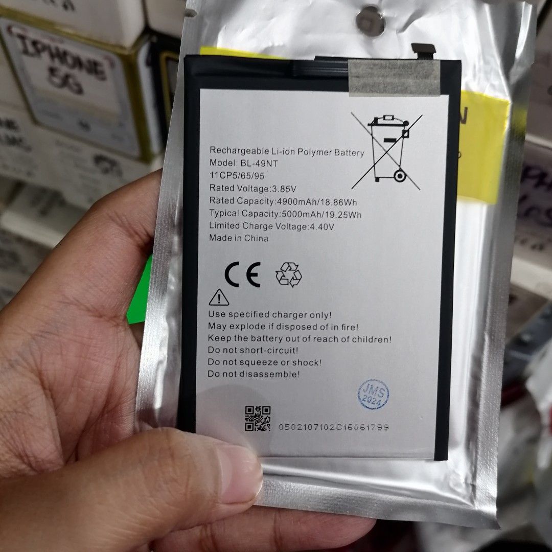 Battery BL-49NT For Tecno Spark Go 2023, Pop 7 Pro Battery, Mobile ...
