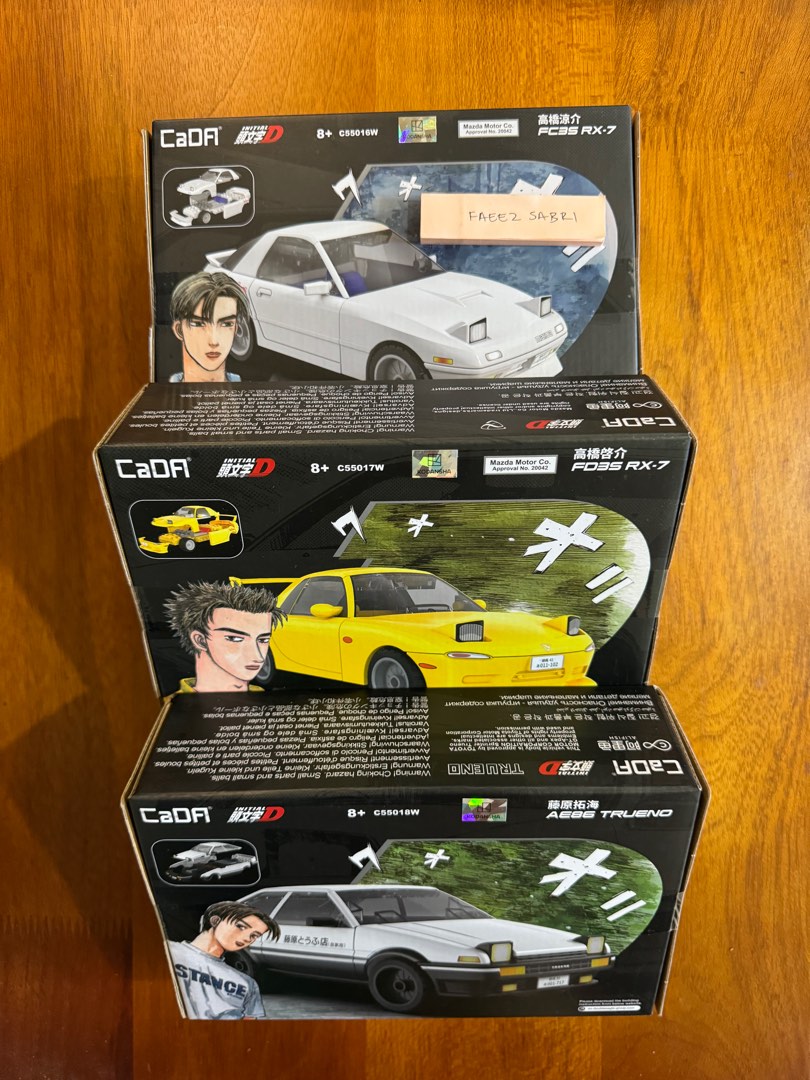 Cada Lego Initial D LOT + FREE Cada RX7, Hobbies & Toys, Toys & Games ...