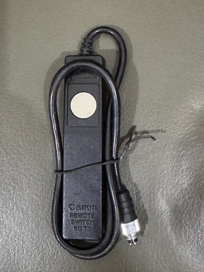 Canon REMOTE SWITCH 60 TS 快門線, 攝影器材, 攝影配件, 其他攝影配件 - Carousell