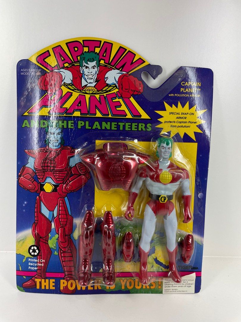 CAPTAIN PLANET AND THE PLANETEERS RARE vintage 1991, CAPTAIN PLANET ...