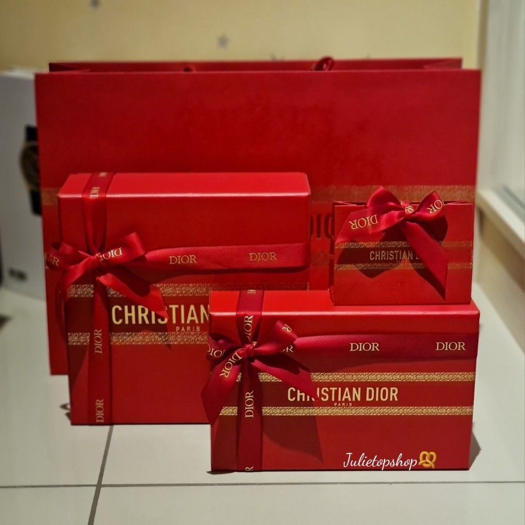 CD Dior Pietro Ruffo Red Lunar Box & Paperbag F24, Luxury, Accessories on Carousell