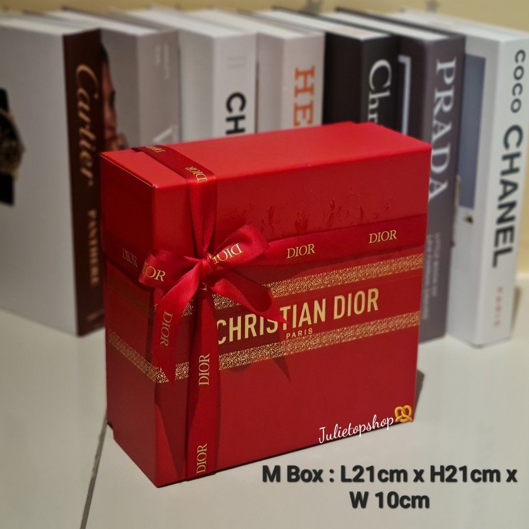 CD Dior Pietro Ruffo Red Lunar Box & Paperbag F24, Luxury, Accessories on Carousell
