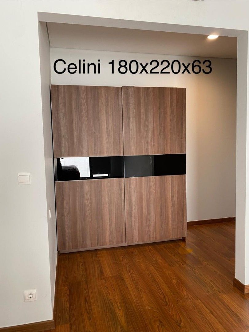 CELLINI WARDROBE /Lemari Pakaian CELLINI ukuran 180 like new, Perabotan ...