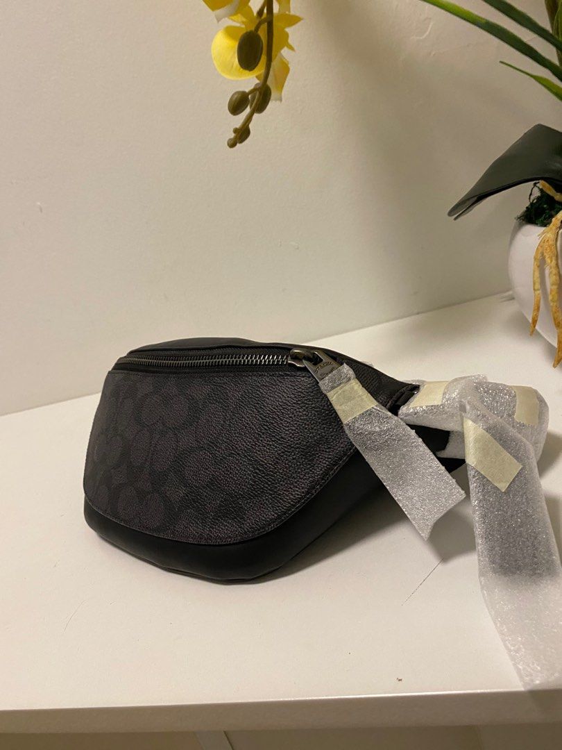 Coach Warren Mini Belt Bag in Signature Canvas, Luxury, Bags & Wallets ...