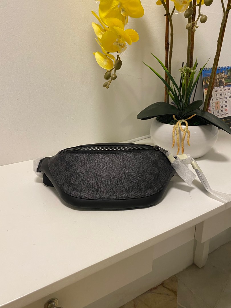 Coach Warren Mini Belt Bag in Signature Canvas, Luxury, Bags & Wallets ...