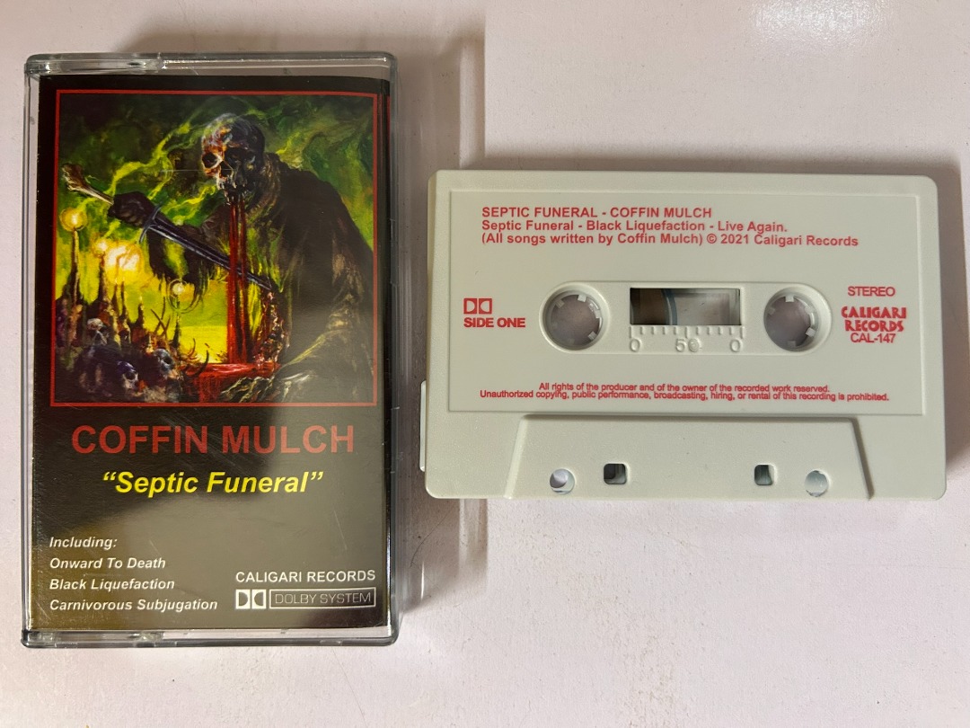 Coffin Mulch "Septic Funeral" 2021 kaset tape death metal, Hobbies ...