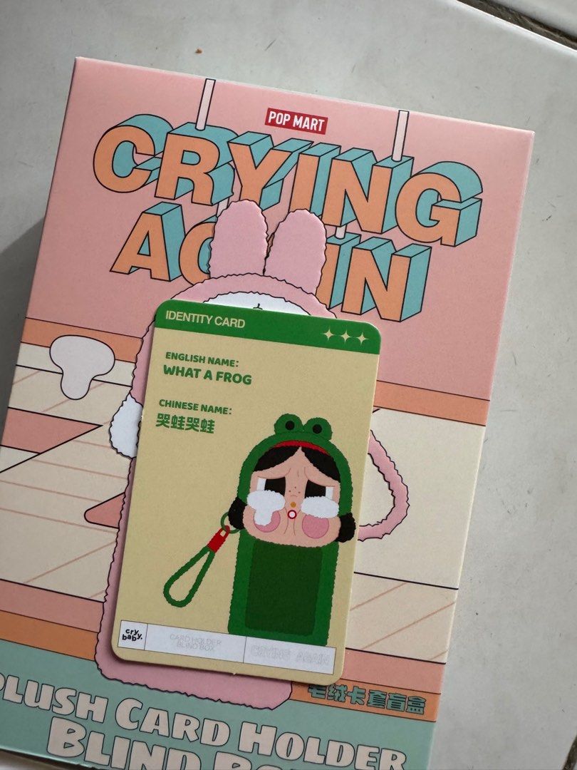 Pop Mart Crybaby Crying Again Plush Card Holder, Hobbies & Toys, Toys ...