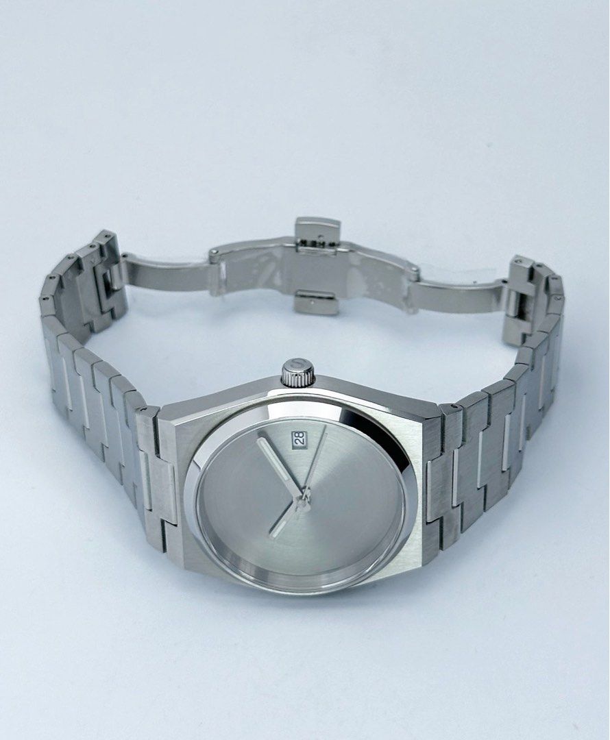 Custom Seiko Mod 40mm Silver Sterile PRX Automatic Watch, Men's Fashion ...