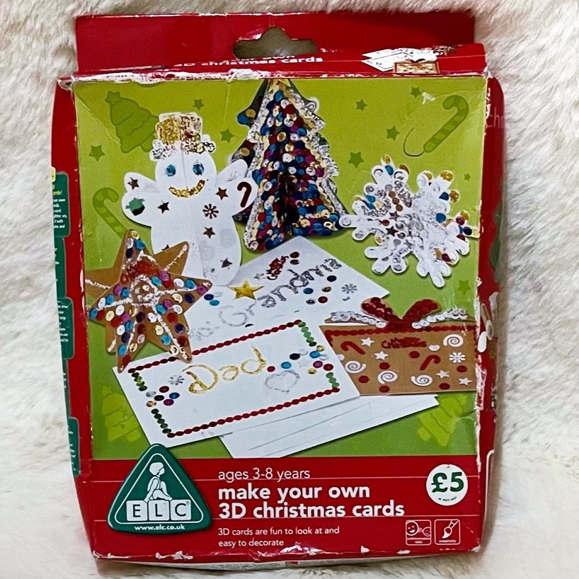 ELC Make Your Own 3D Christmas Cards, Hobbies & Toys, Stationary ...