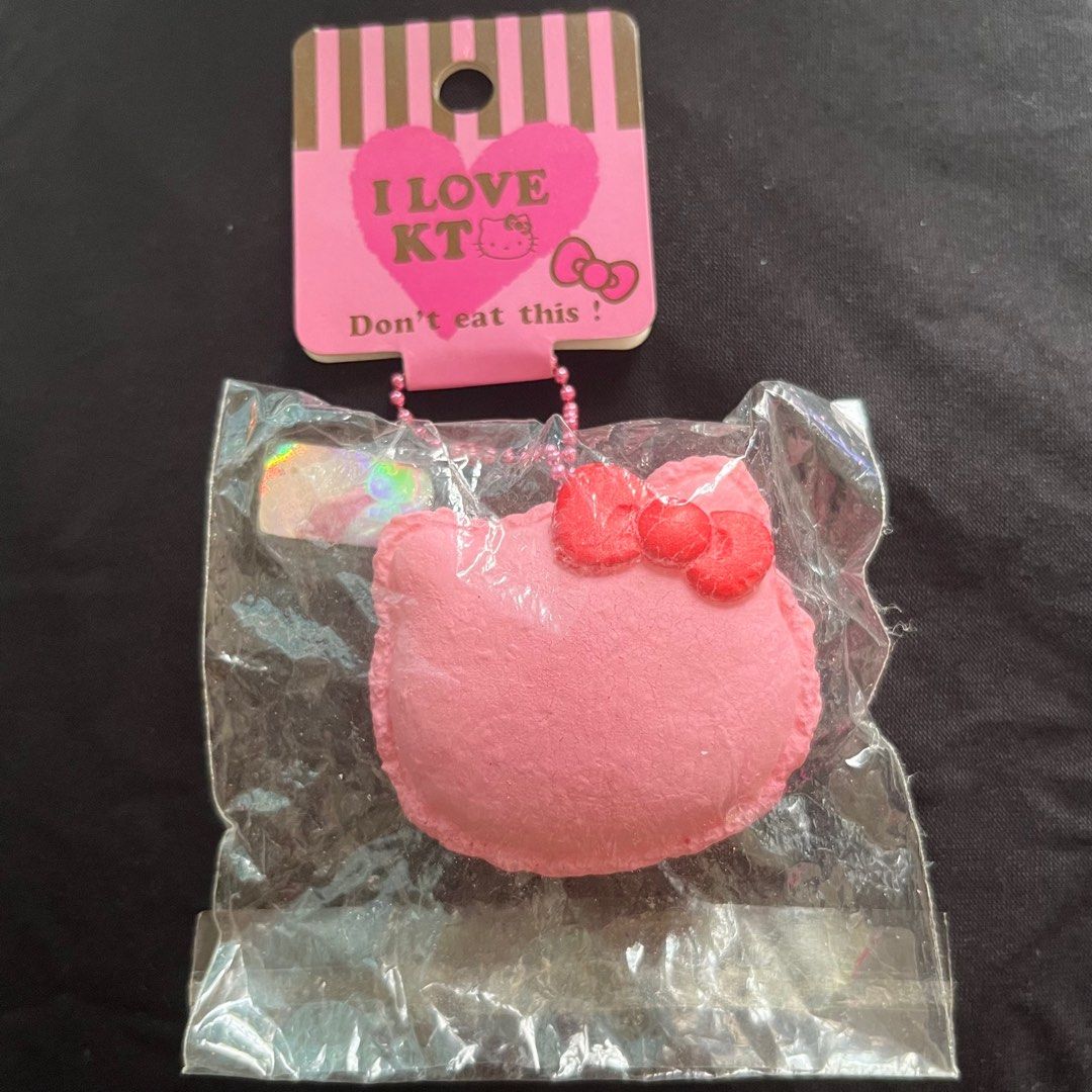hello kitty macaron pink squishy, Hobbies & Toys, Collectibles ...