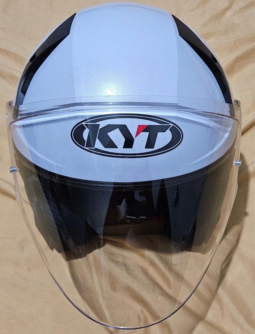 Helm KYT TTR JET + Intercom Retouch X3 New!, Motor di Carousell