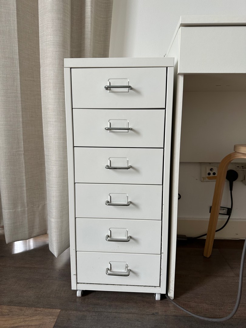 Ikea helmer drawer unit on castors (white), Furniture & Home Living, Furniture, Shelves ...