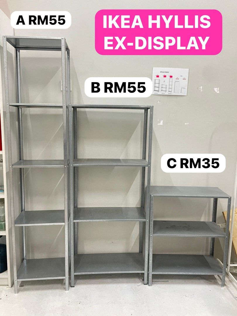 IKEA Hyllis shelf & cover, Furniture & Home Living, Furniture, Shelves, Cabinets & Racks on ...