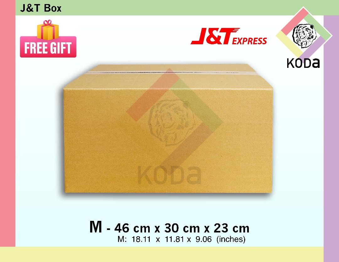 JT (Medium) Plain Shipping Corrugated Box Kraft Brown Christmas ...