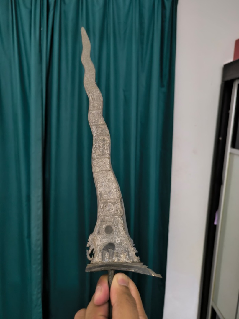 KERIS BESI QALAI KEDAH TUA 16INCI (BILAH SAHAJA), Hobbies & Toys ...