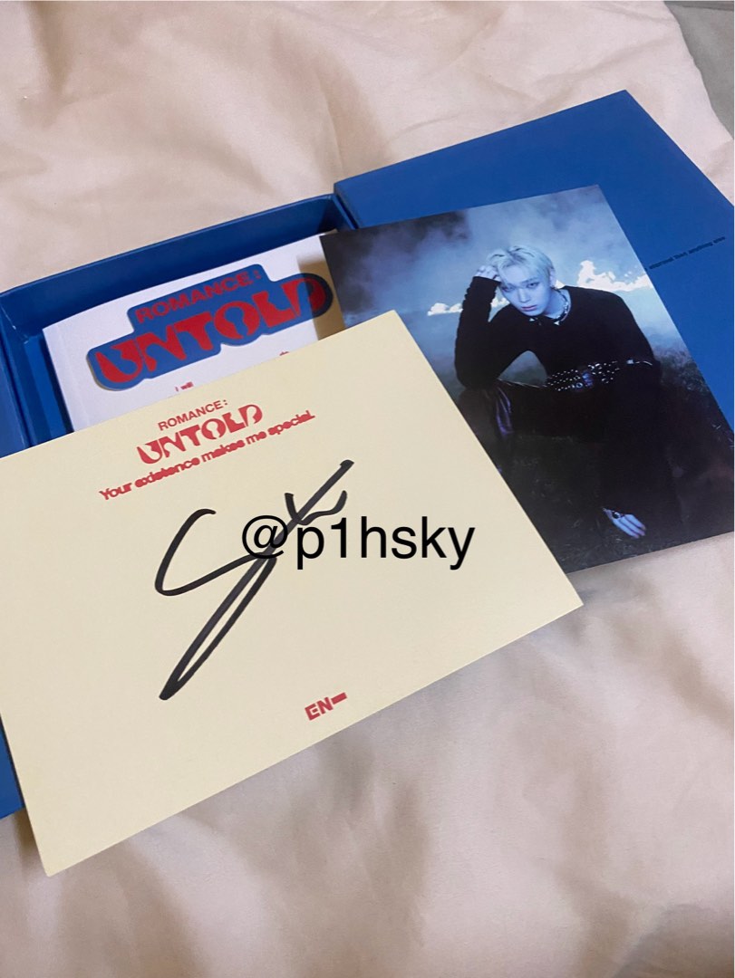 kim sunoo signed postcard romance untold ddeonu enhypen, Hobbies & Toys ...