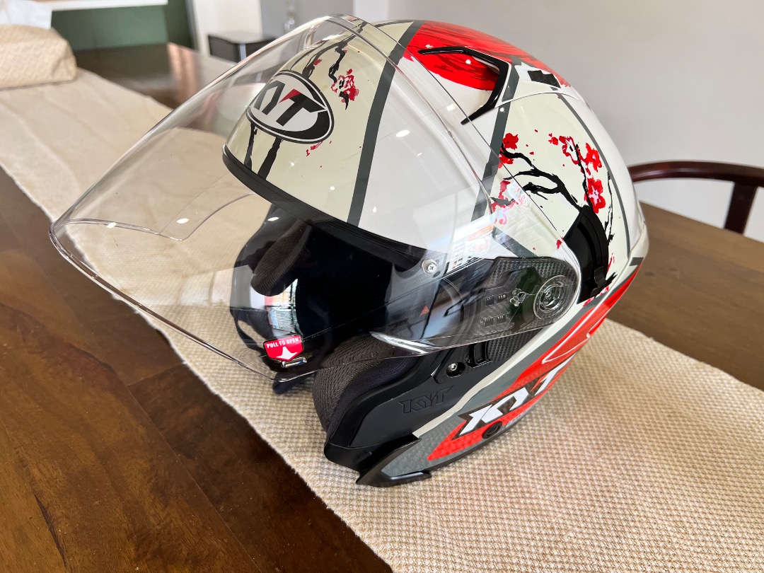 KYT NFJ Sakura Helmet (M Size / PSB / Asian fit), Motorcycles ...