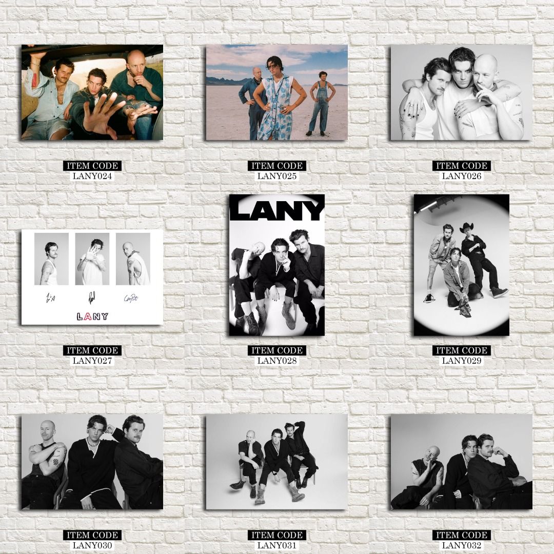 LANY Posters A Beautiful Bur gg bb xx Mama's Boy Malibu Nights Make Out ...