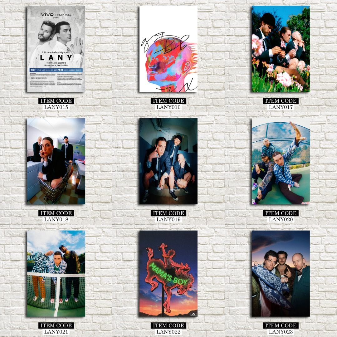 LANY Posters A Beautiful Blur gg bb xx Mama's Boy Malibu Nights Make ...