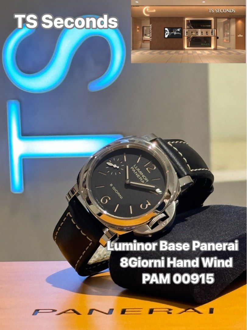 Luminor Base Panerai 8 Giorni Hand Wind P.5000 Movement PAM 00915 PAM ...