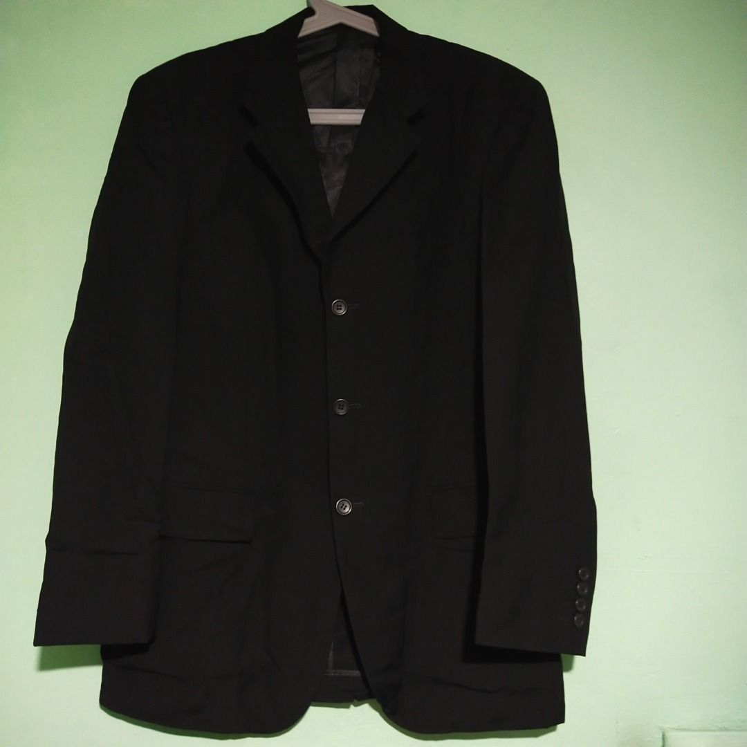 MBB175 XL Three Buttons Black Blazer Suit Coat Formal Attire for Men ...