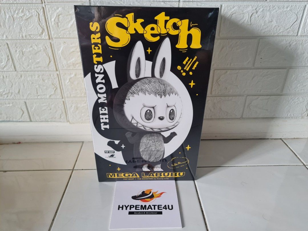 Mega Labubu 400% Sketch, Hobbies & Toys, Toys & Games on Carousell