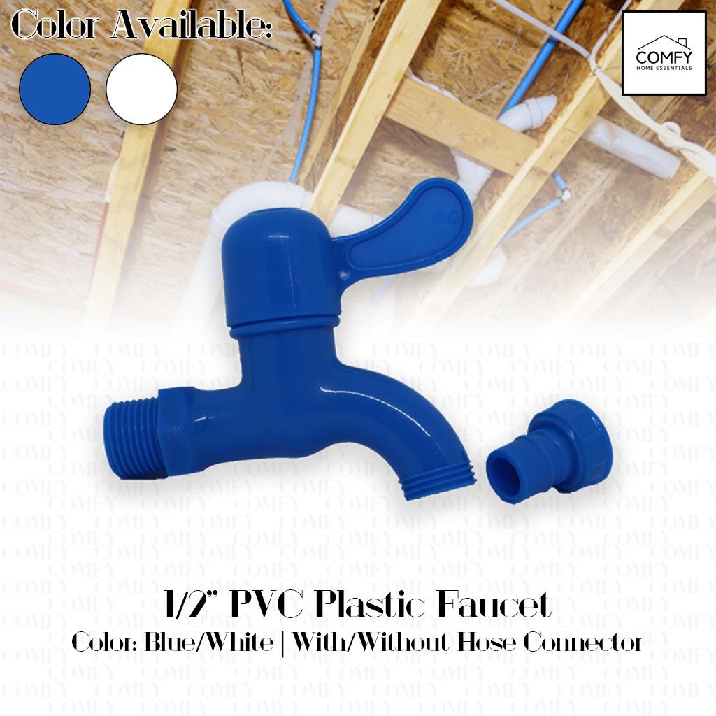Multipurpose Plastic PVC Spigot Faucet with or w/o Hose Connector Gripo ...